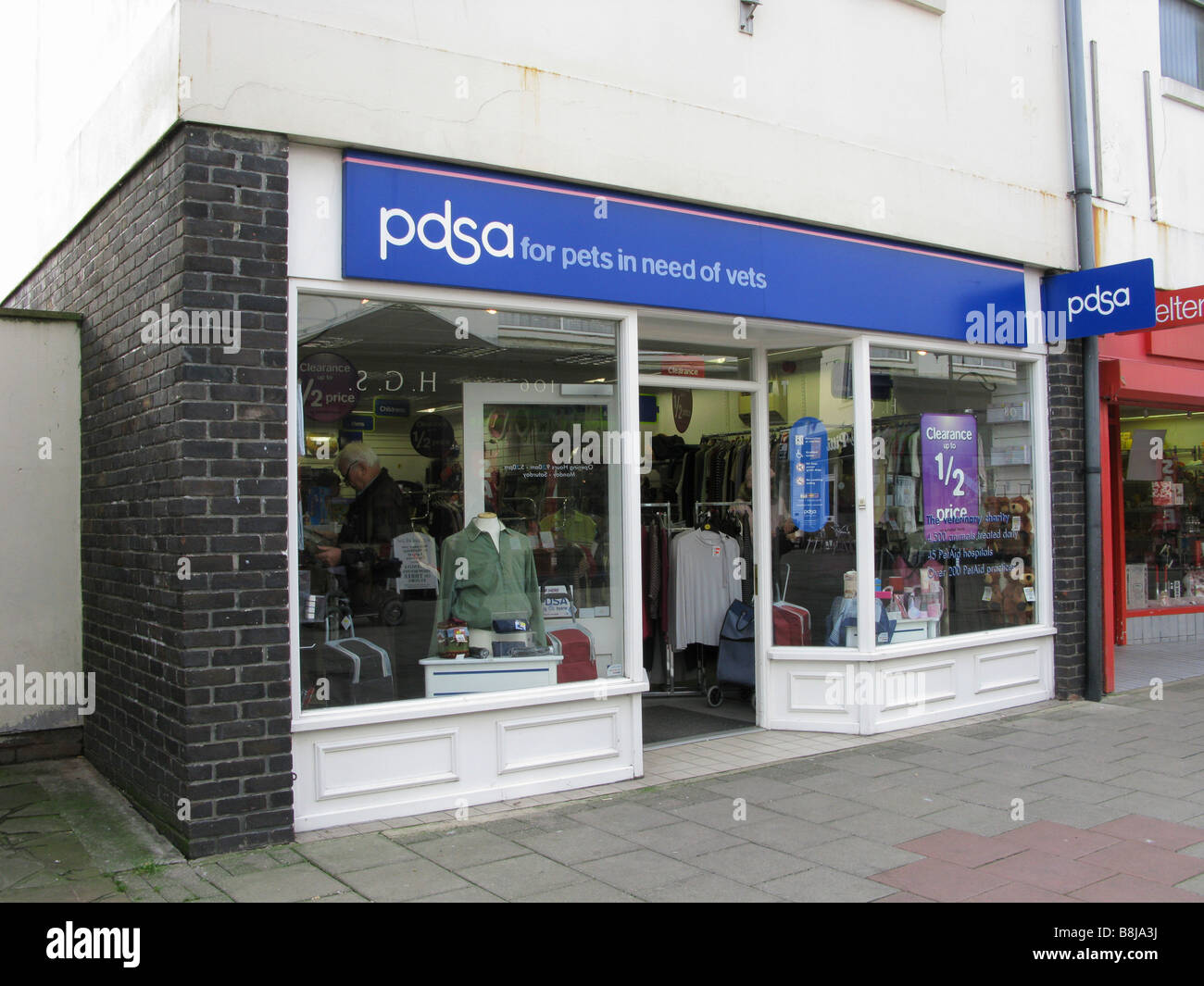 PDSA charity shop Worthing West Sussex selling unwanted clothes at ...
