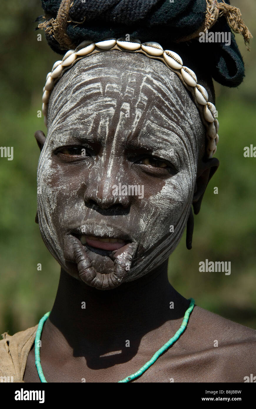 Woman Mursi Tribe Lower Omo Valley Ethiopia Stock Photo - Alamy