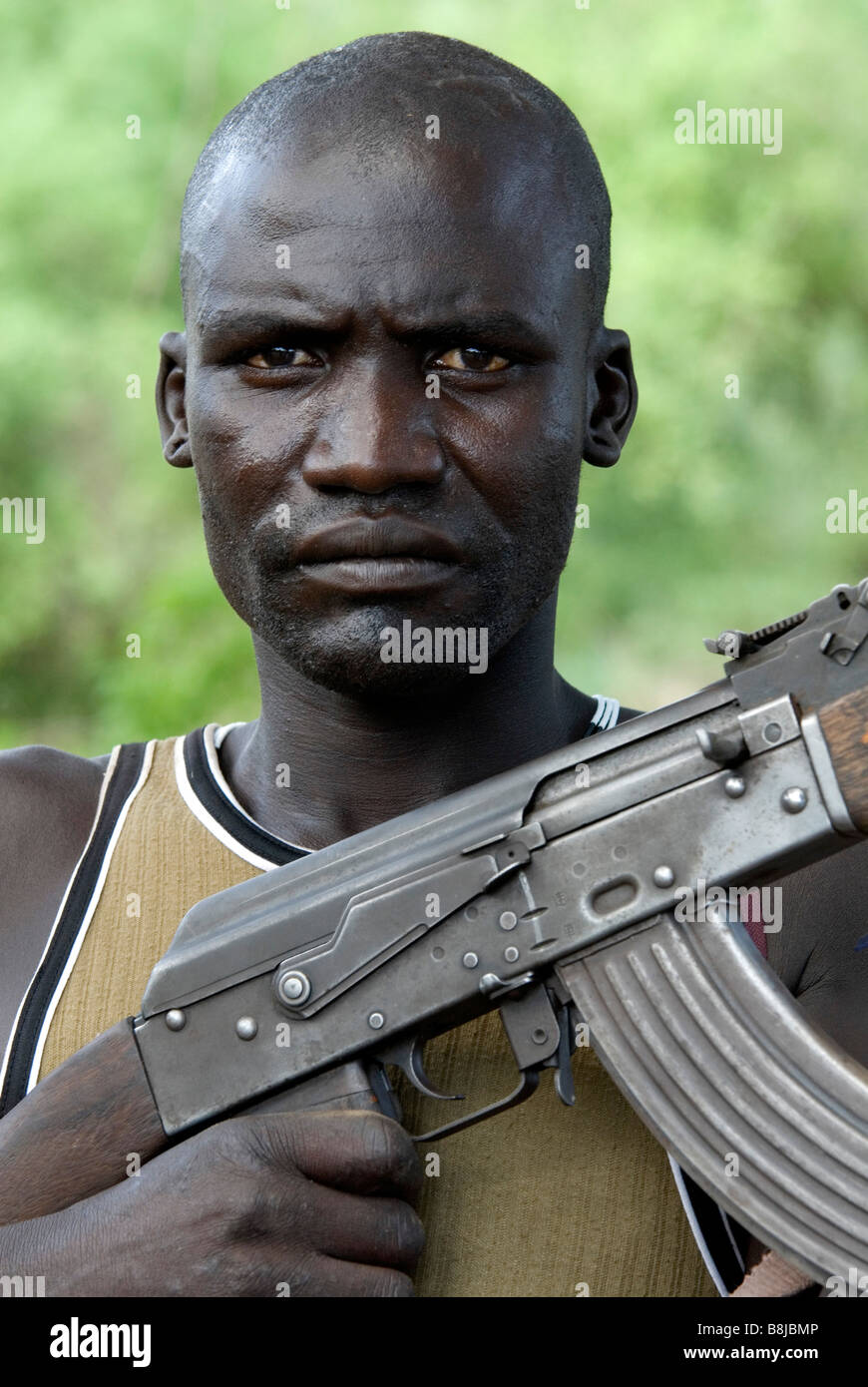 Young man Mursi Tribe Lower Omo Valley Ethiopia Stock Photo - Alamy