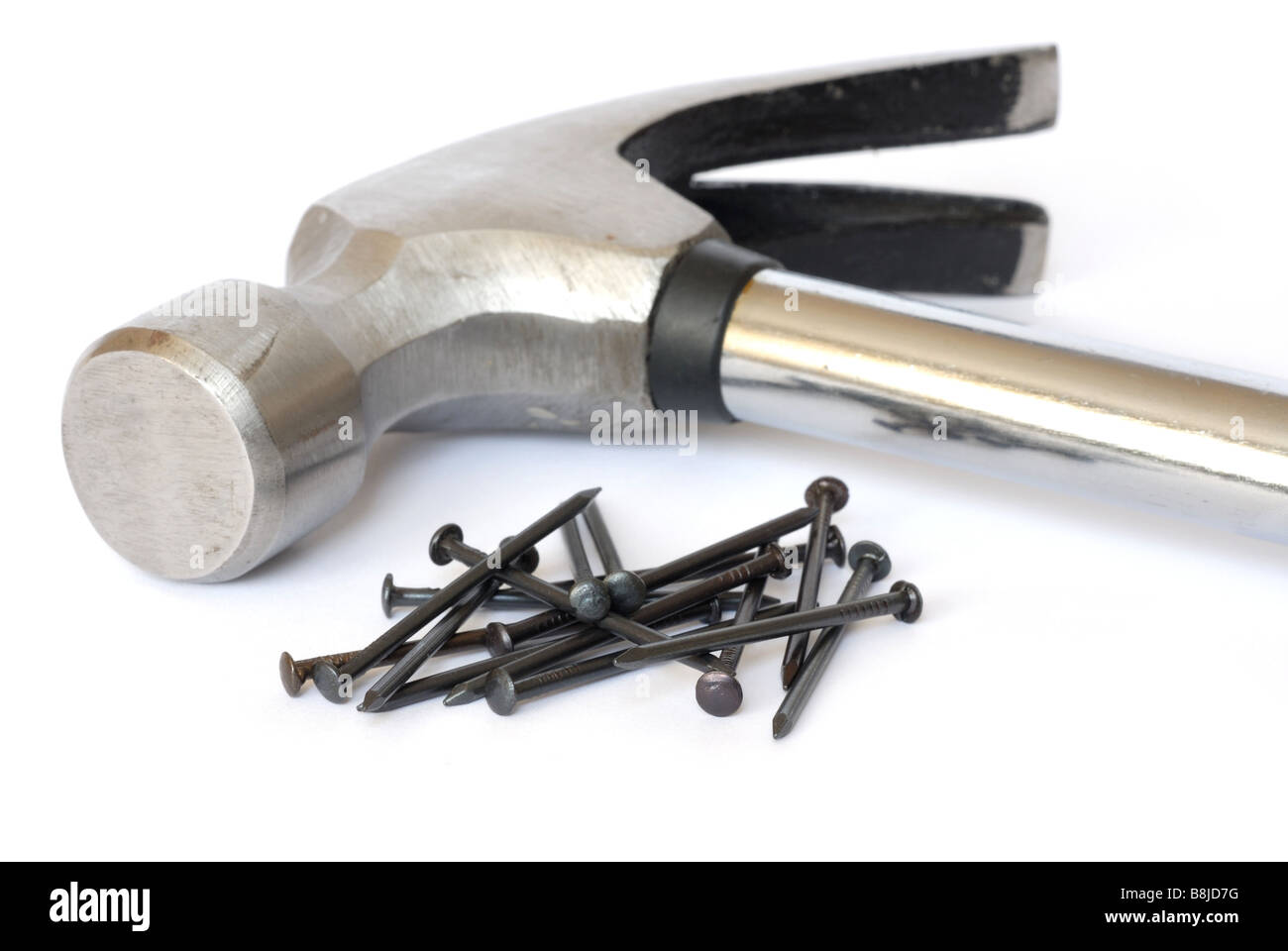 Hammer and Nails Stock Photo - Alamy