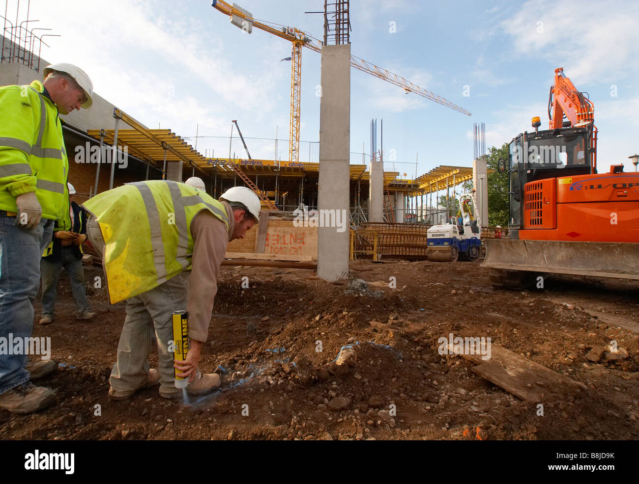 Construction Site Marking High Resolution Stock Photography and Images ...