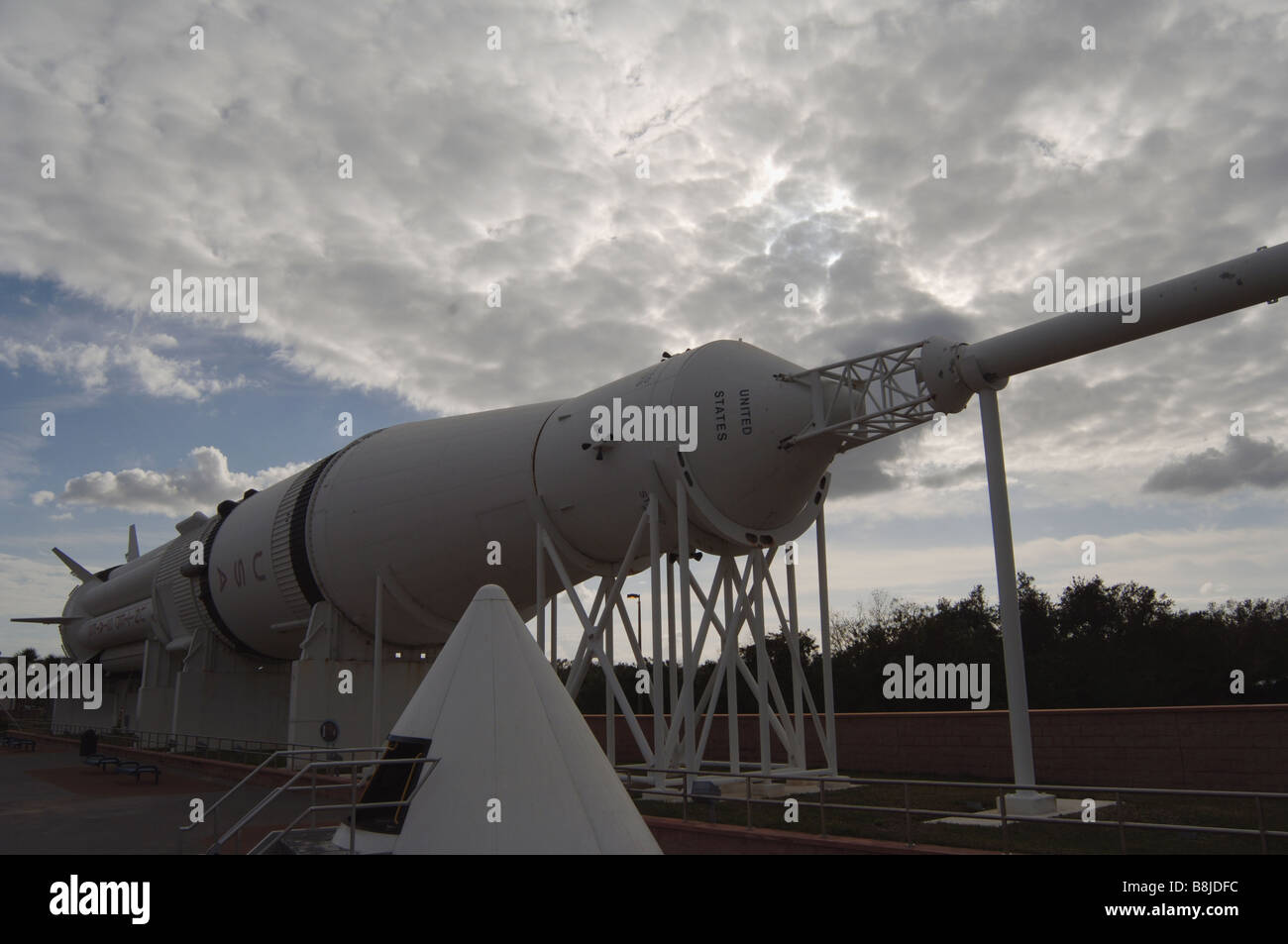 Rocket at Kennedy Space Center, Orlando, Florida Stock Photo - Alamy
