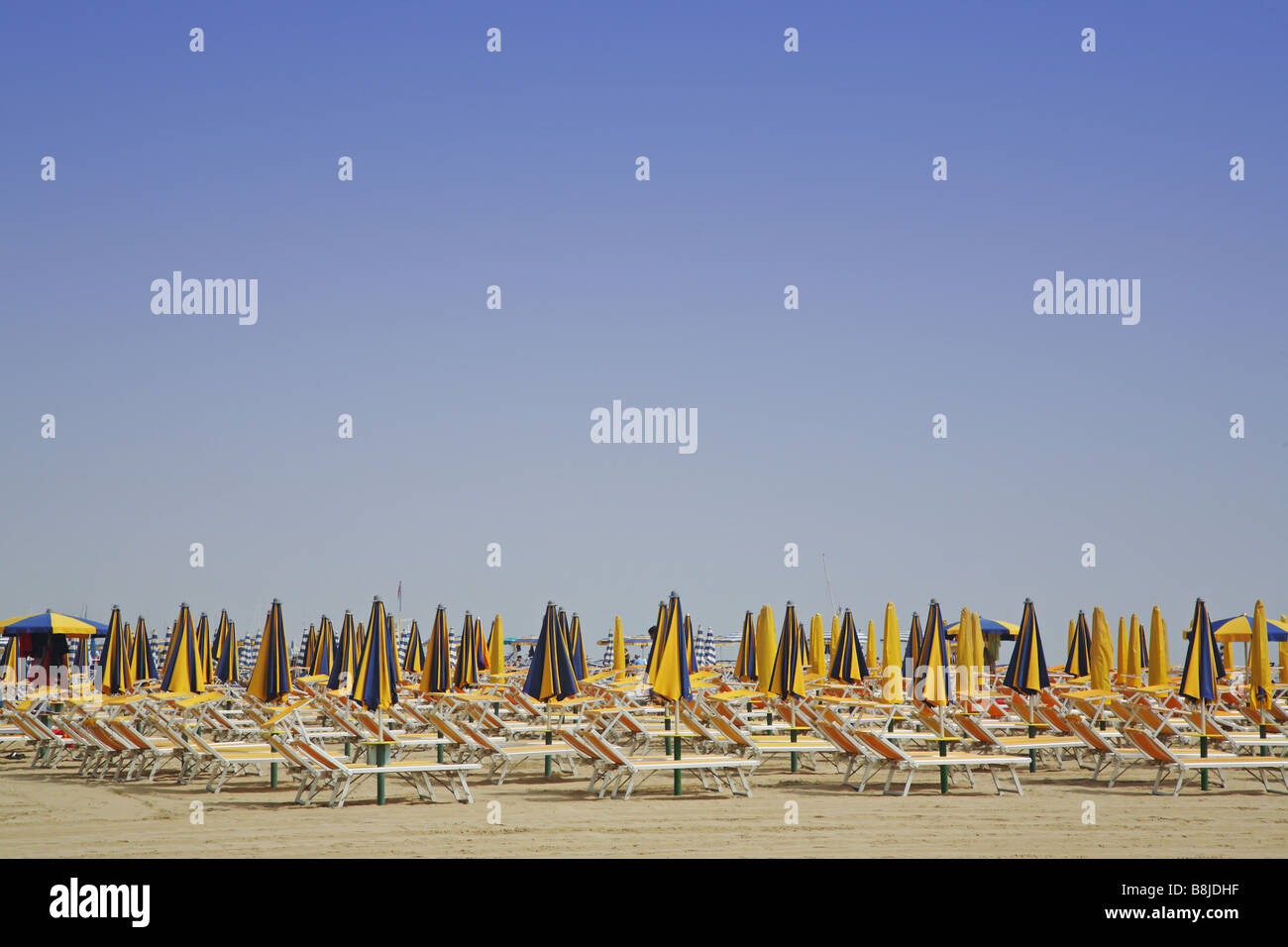 Italian beach, Adriatic sea Stock Photo - Alamy