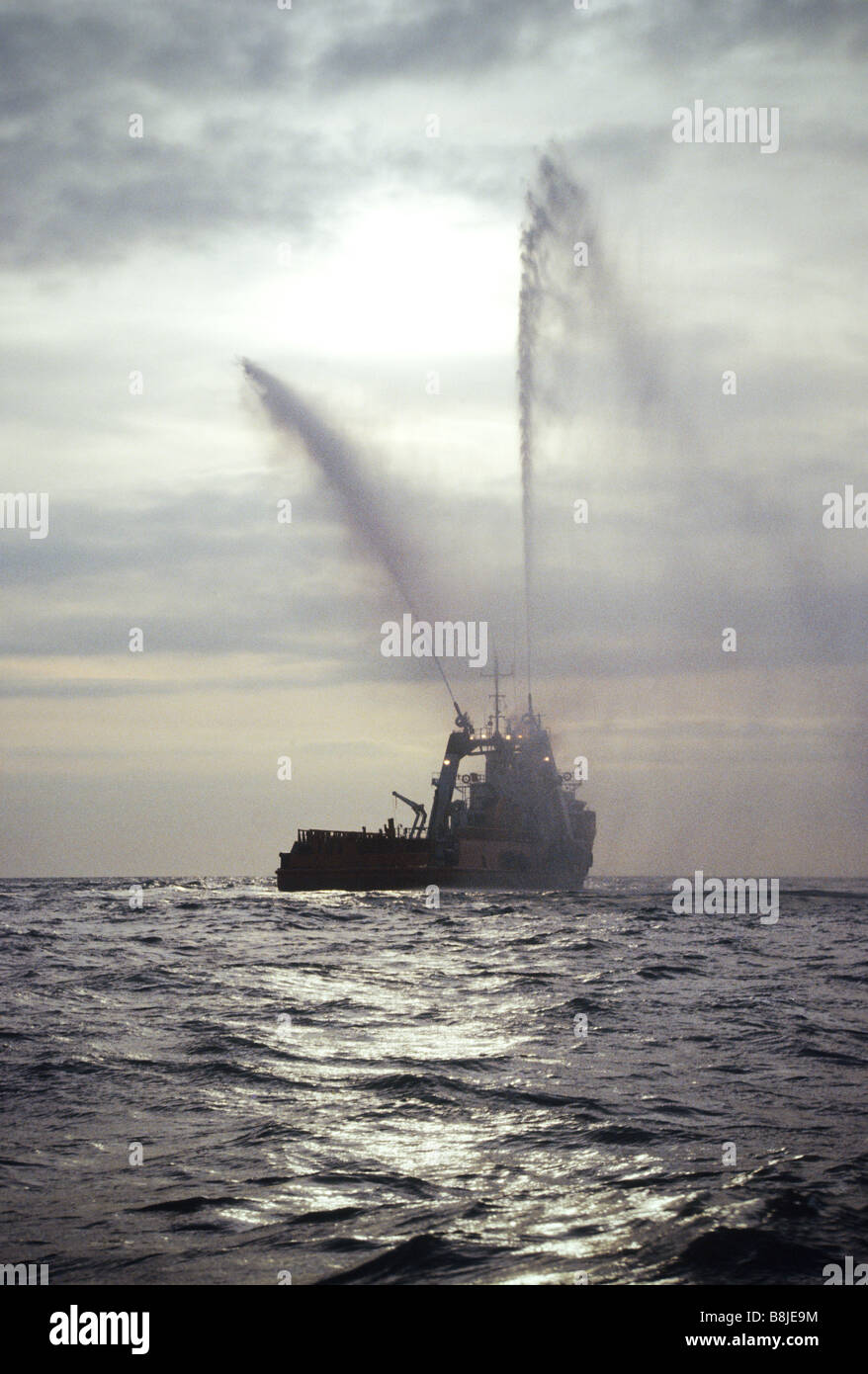 photograph of firefighting offshore standby boat with monitors on Stock ...