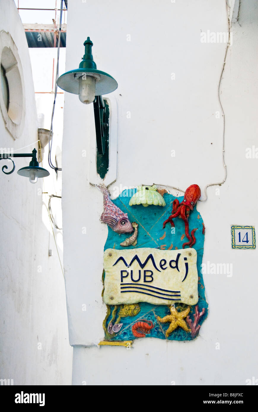 A door sign on the Island of Capri, Italy Stock Photo - Alamy