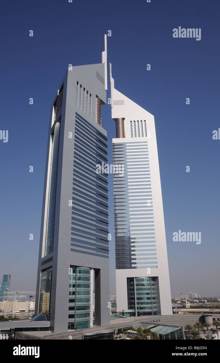 Emirates Towers in Dubai, United Arab Emirates Stock Photo - Alamy