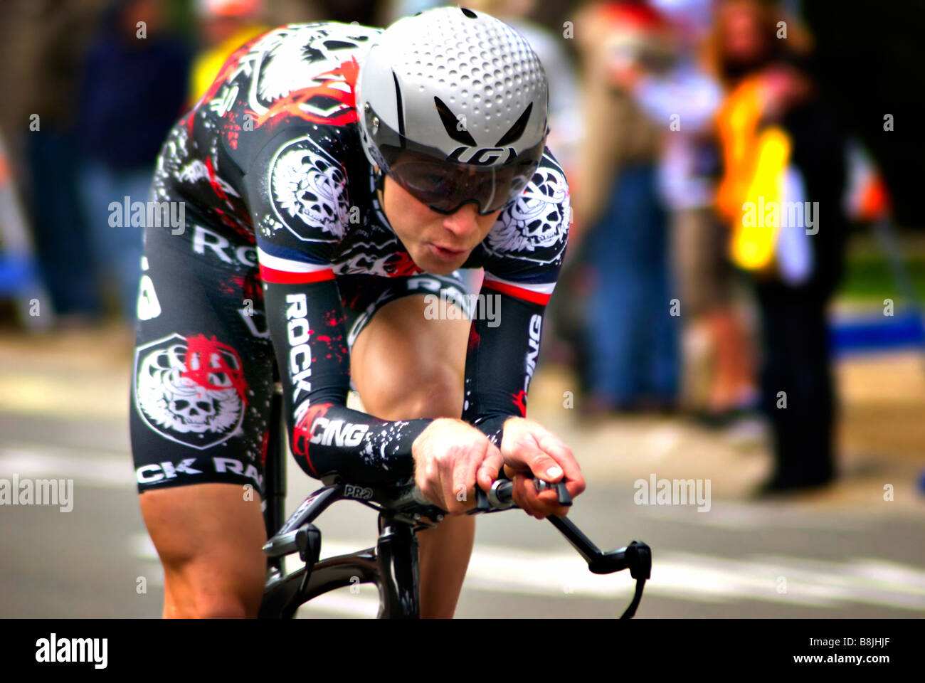 SACRAMENTO CA February 14 2009 Rock Racing team cyclist racing at Amgen ...