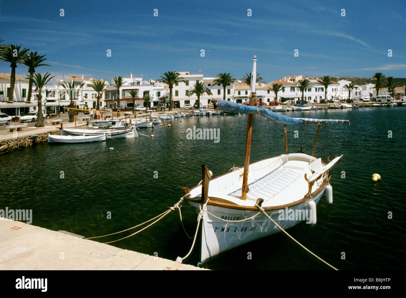 Harbour at Fornells, Menorca Stock Photo - Alamy
