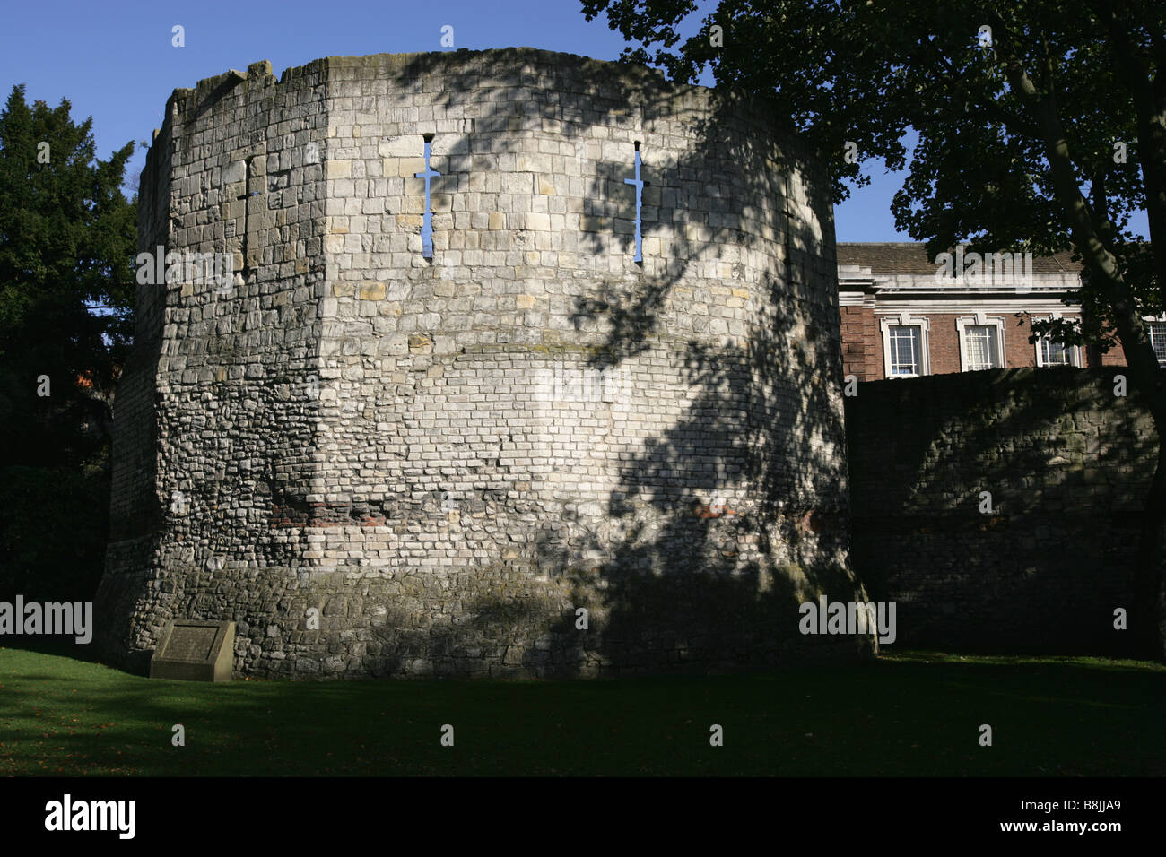 City of York, England. Situated in the Museum Gardens is the ten sided ...