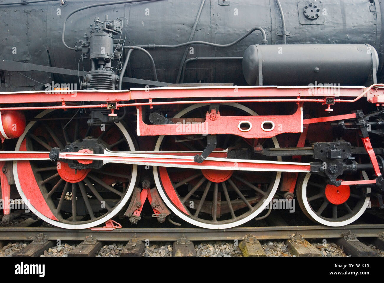 Steam engine wheels Stock Photo - Alamy