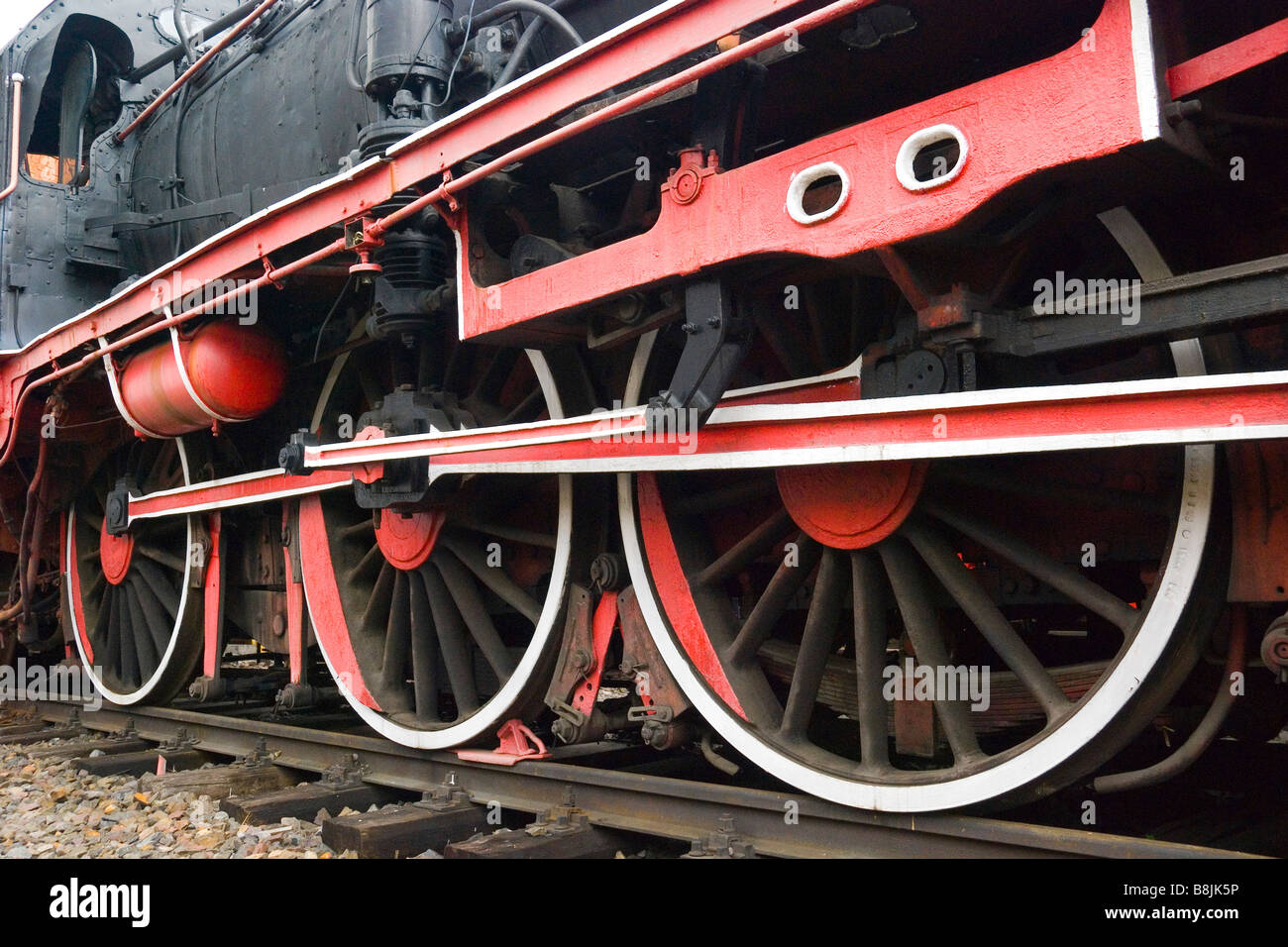 Steam engine wheels Stock Photo - Alamy