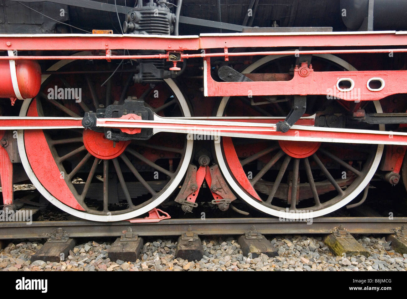 Steam engine wheels Stock Photo - Alamy