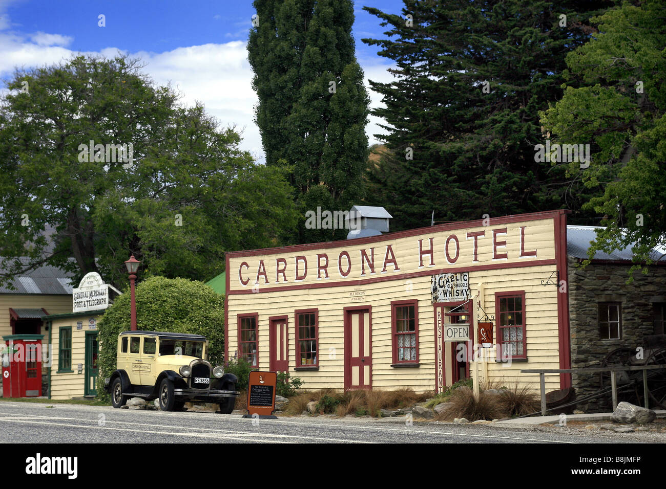 The famous Cardrona Hotel, between Wanaka and Queenstown, New Zealand ...