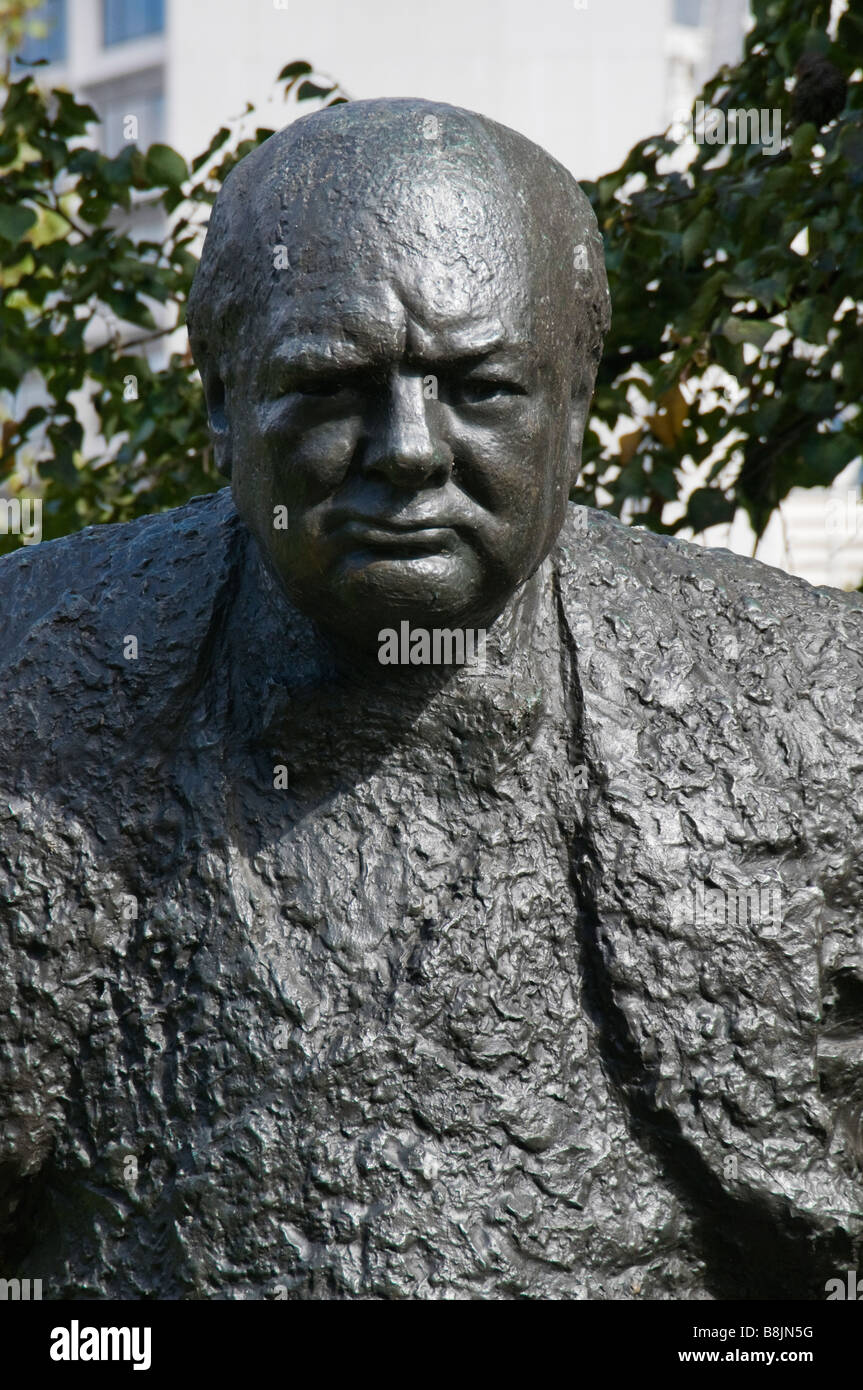 Bronze of Winston Churchill Halifax Nova Scotia Canada Stock Photo - Alamy