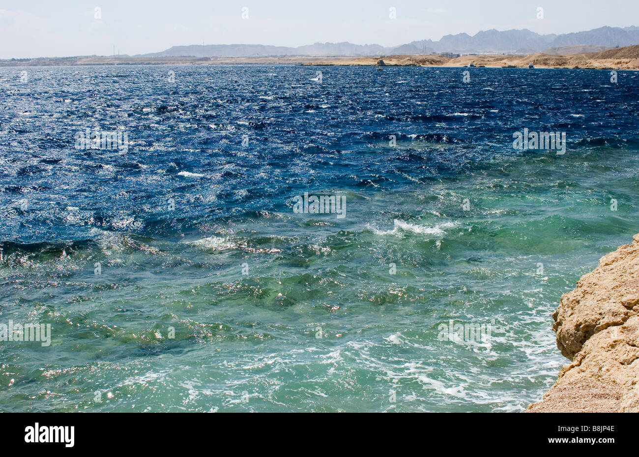 Layers of sea colour Stock Photo - Alamy