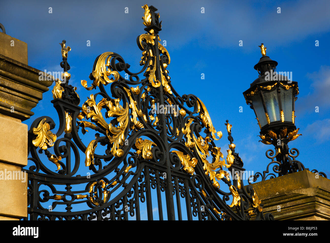 Gate Detail at The Bowes Museum Barnard Castle County Durham England ...