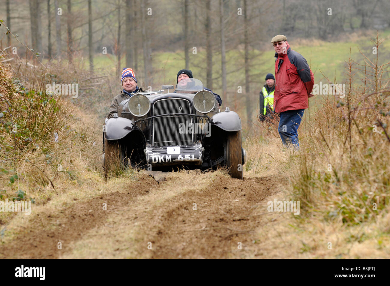 VSCC Exmoor Fringe Trial 21st February 2009 Batten V8 3662cc 1937 Stock ...