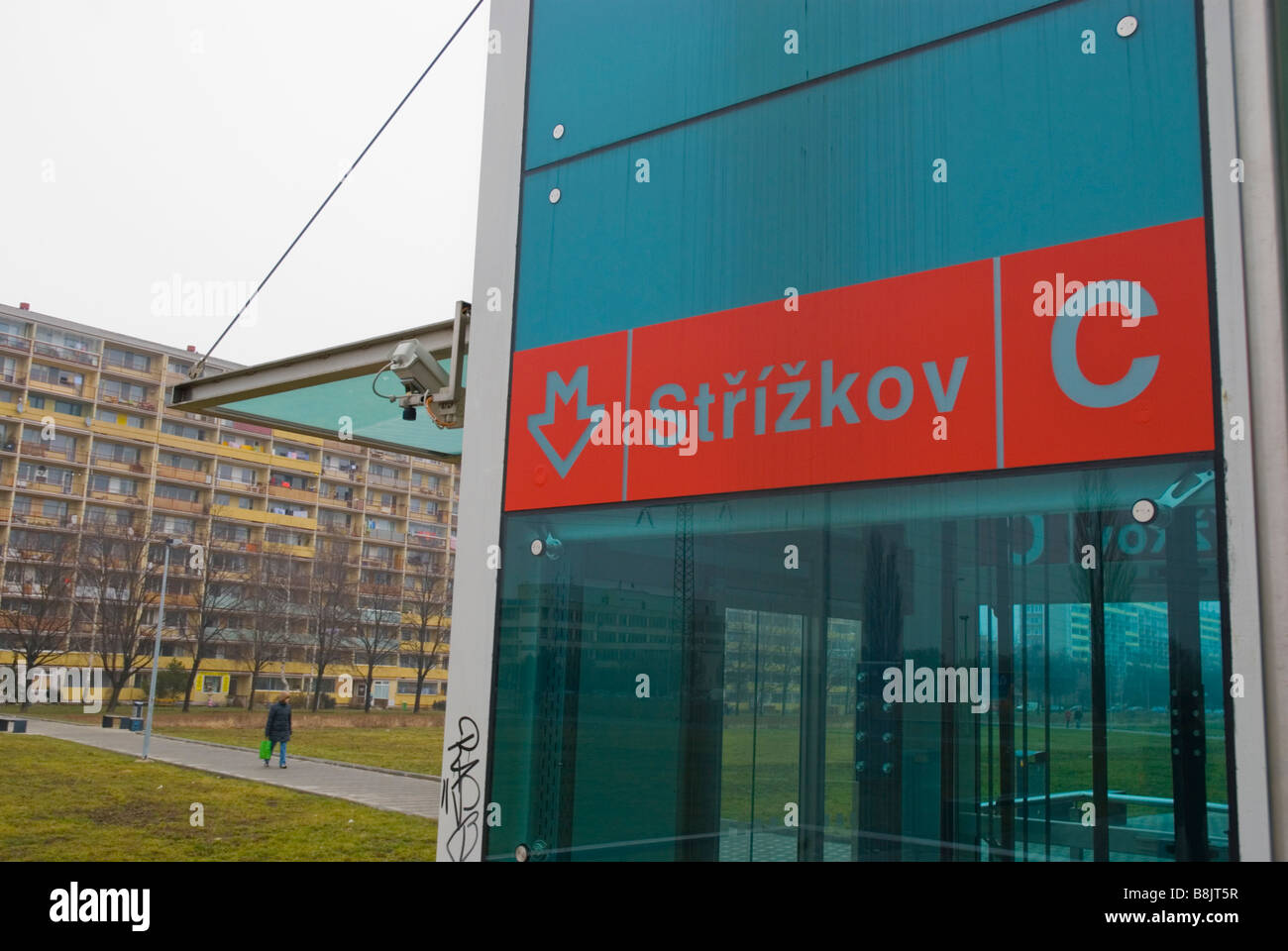 Newly opened Strizkov metro station on the outskirts of Prague Czech ...