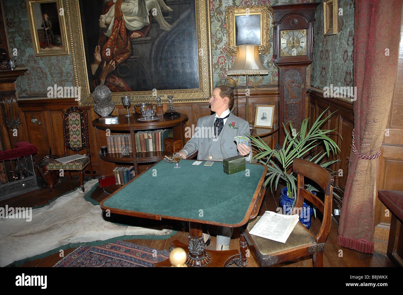Interior rooms of Warwick Castle Stock Photo - Alamy