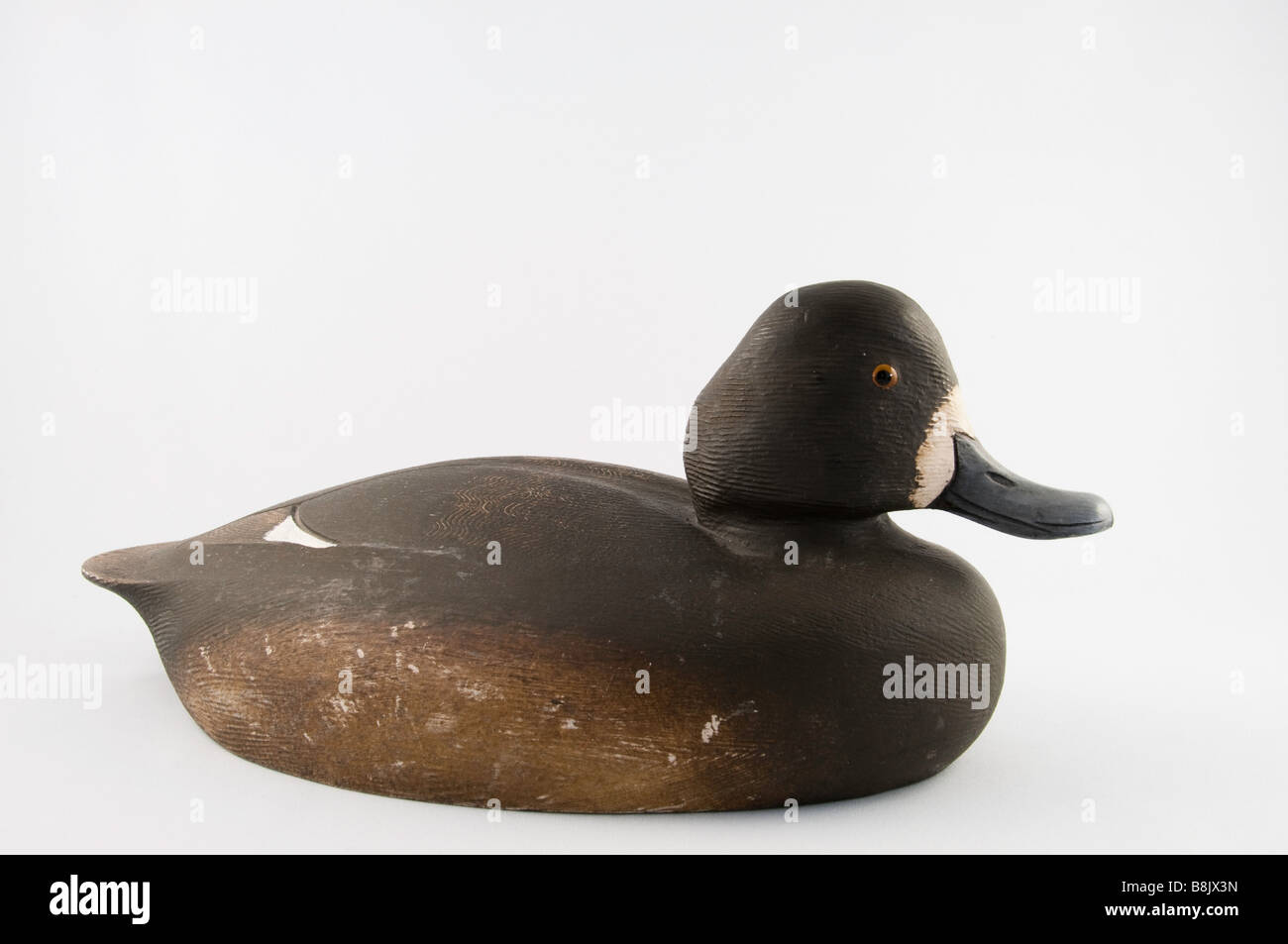 Rare antique duck artifact collection on a white background Hand ...