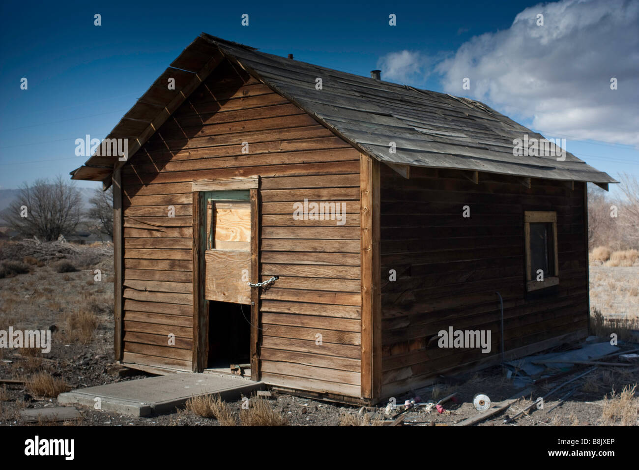 Old miners cabin Stock Photo - Alamy