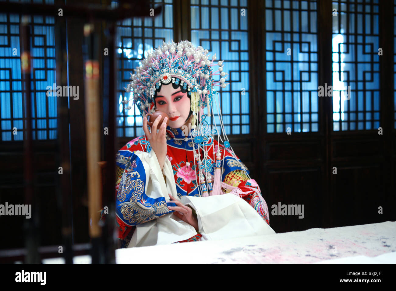 Actress Dressing As Beijing Opera Characters,China Stock Photo - Alamy