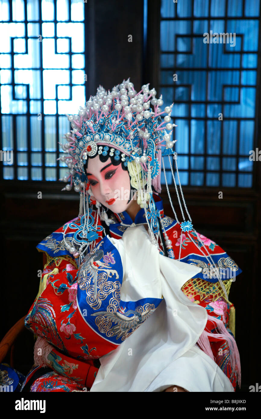 Actress Dressing As Beijing Opera Characters,China Stock Photo - Alamy