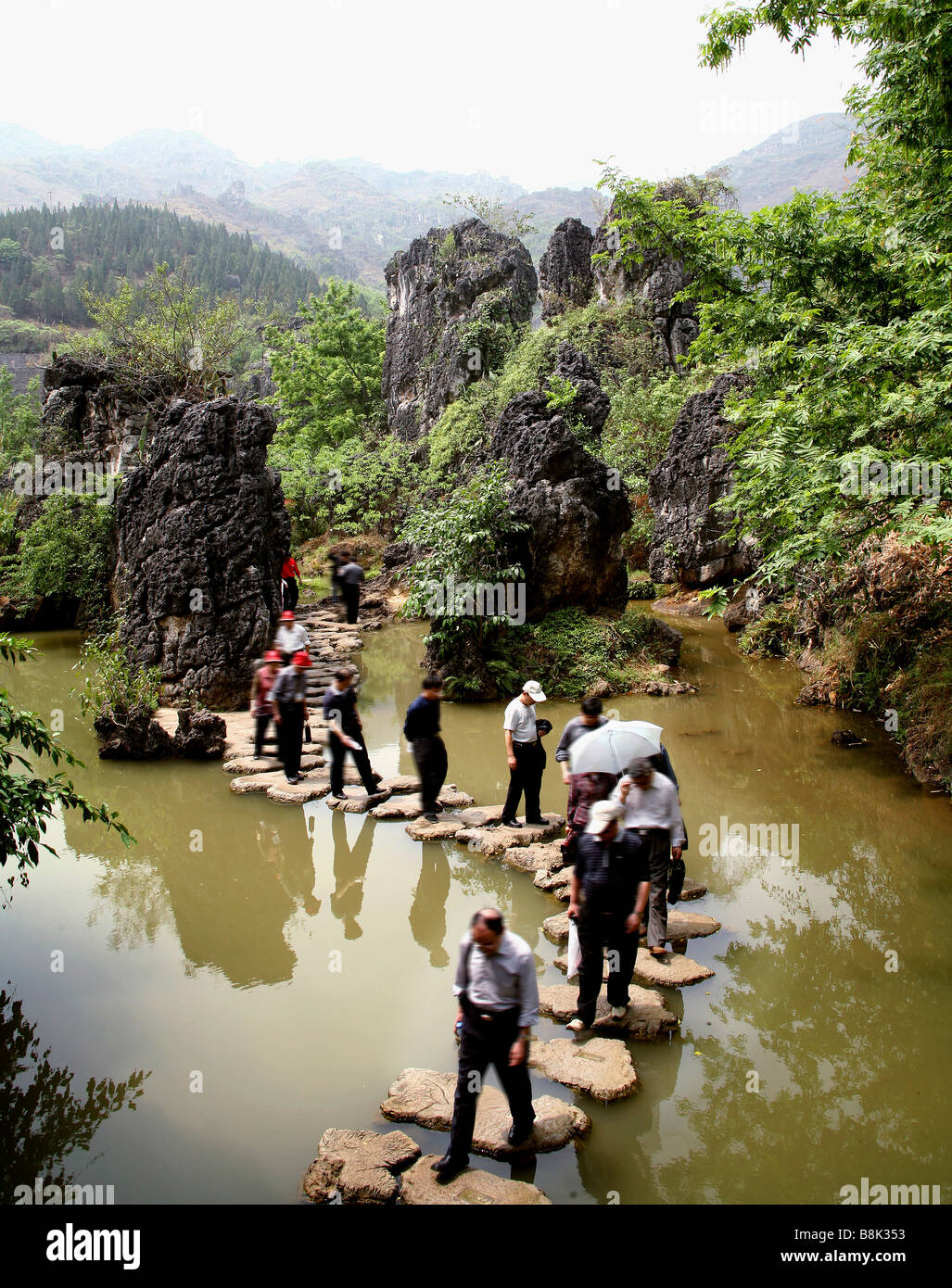 The Stone Forest In Guizhou,China Stock Photo - Alamy