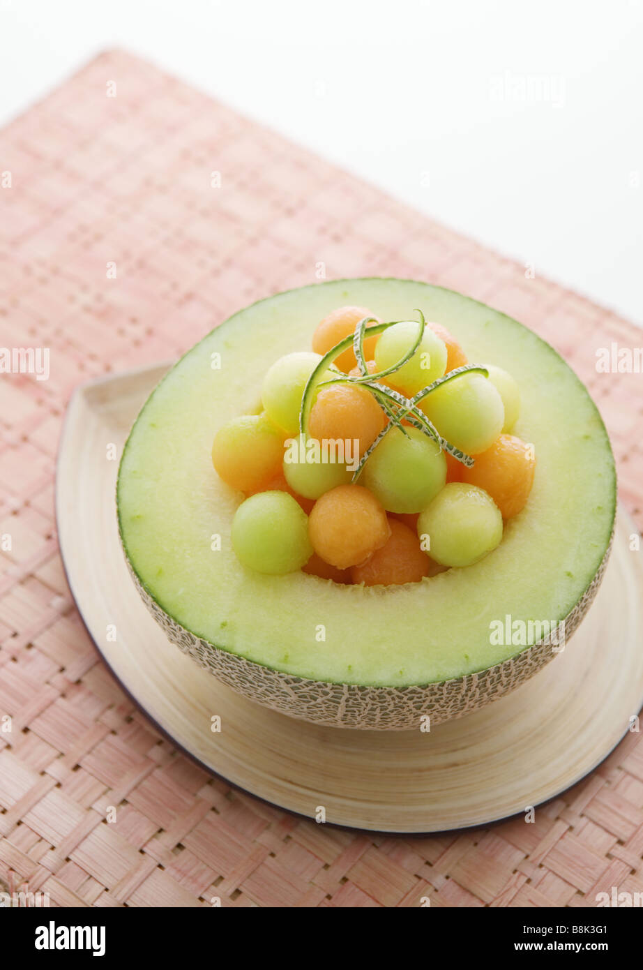 Melon dessert Stock Photo - Alamy