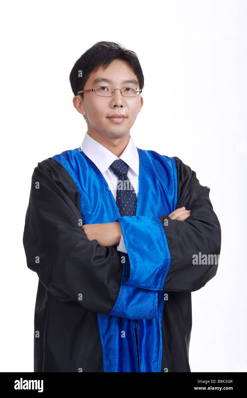 Lawyer in robe hi-res stock photography and images - Alamy