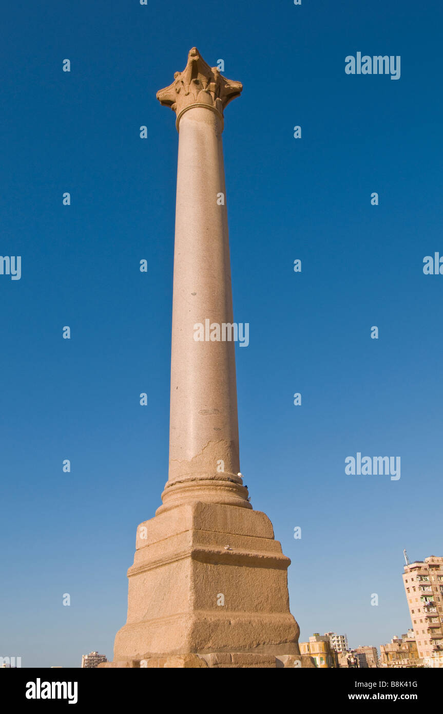 Pompeys Pillar Alexandria Egypt historic tourist attraction iconic ...