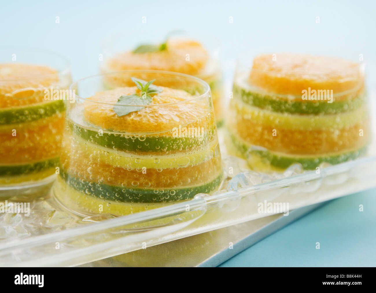 Fruit and soda dessert Stock Photo - Alamy