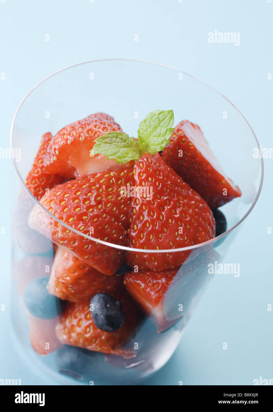 Strawberry and blueberry Stock Photo - Alamy