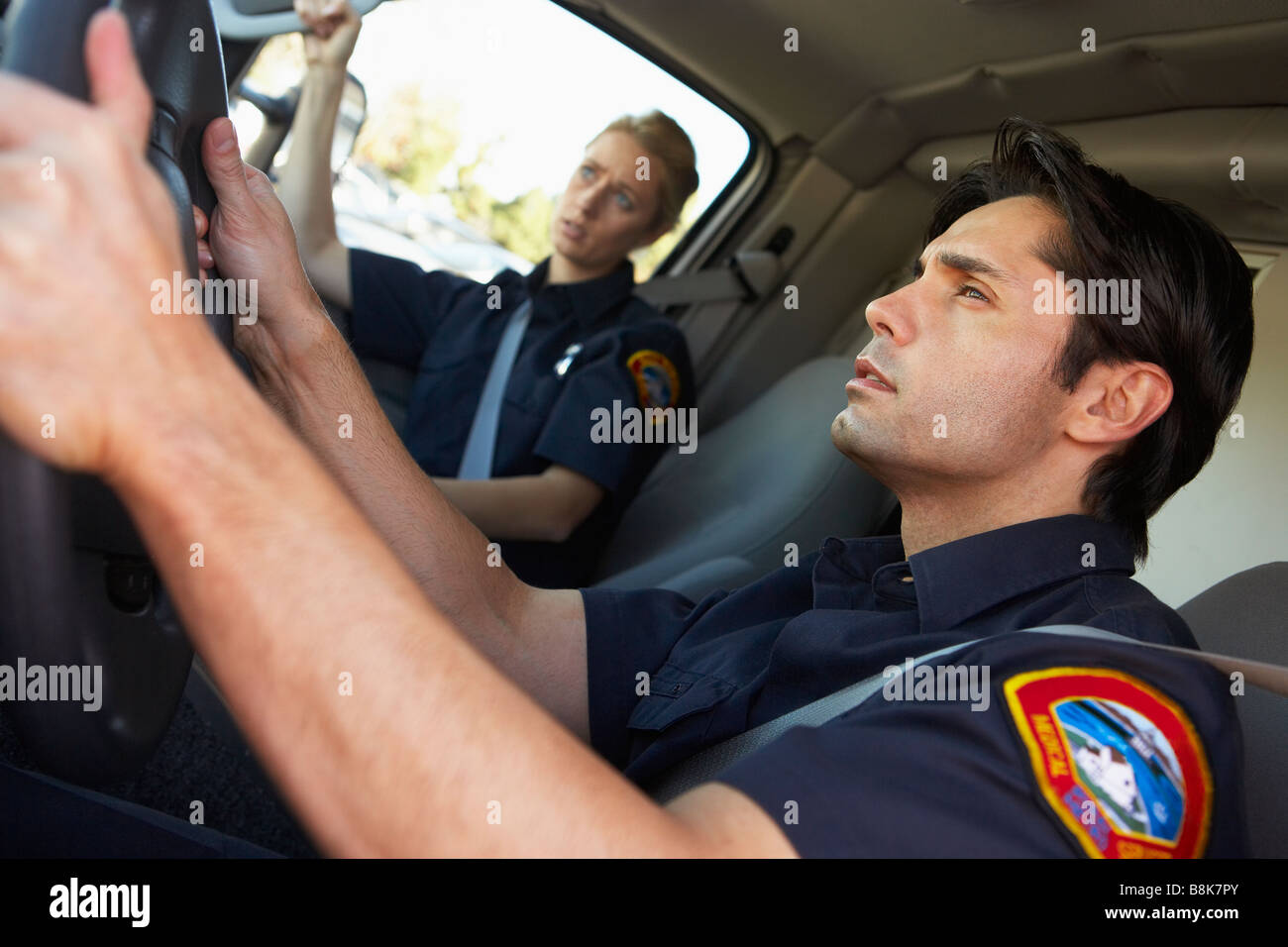 Ambulance driver female hi-res stock photography and images - Alamy