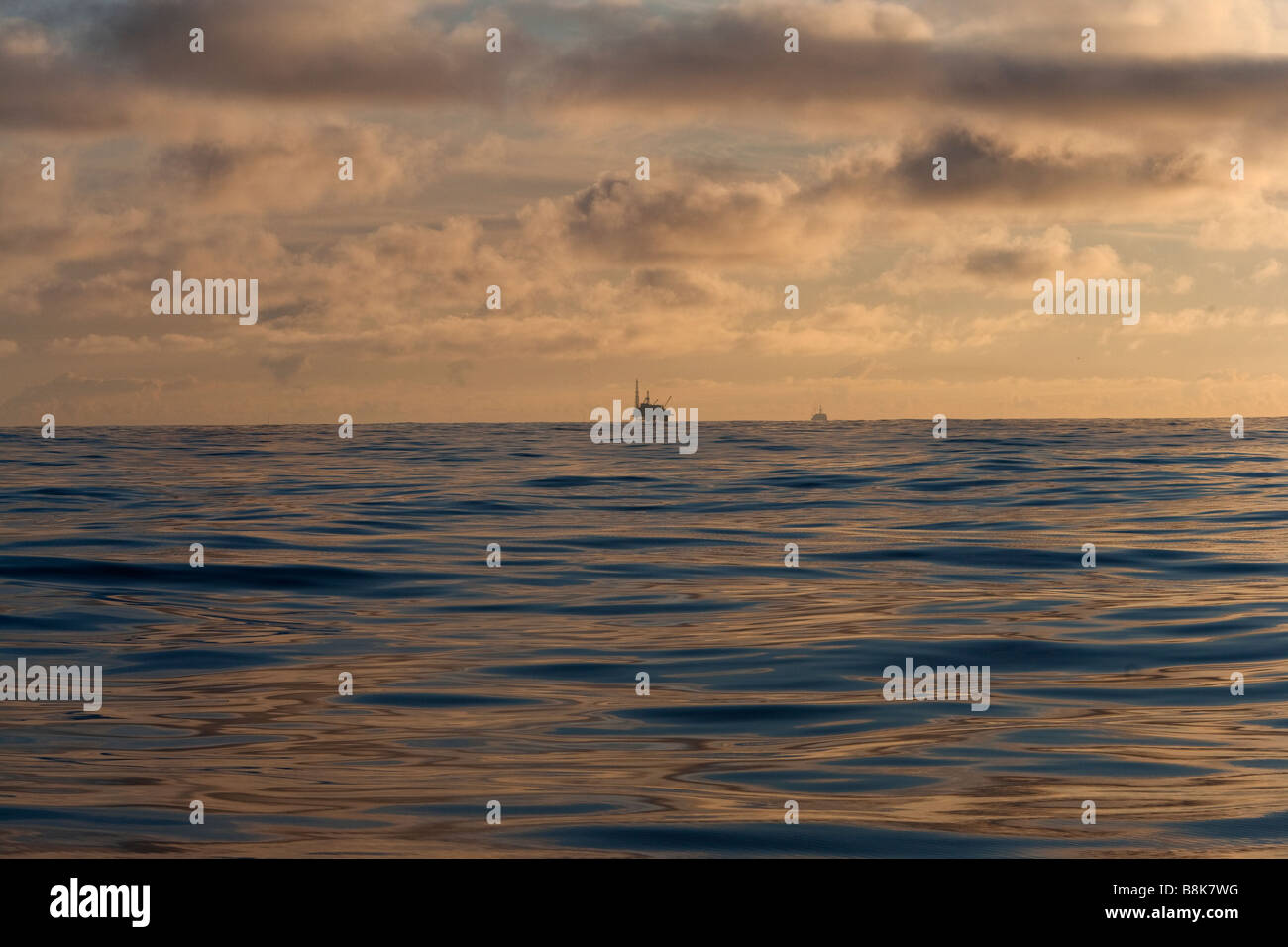 rig at sunset Stock Photo - Alamy