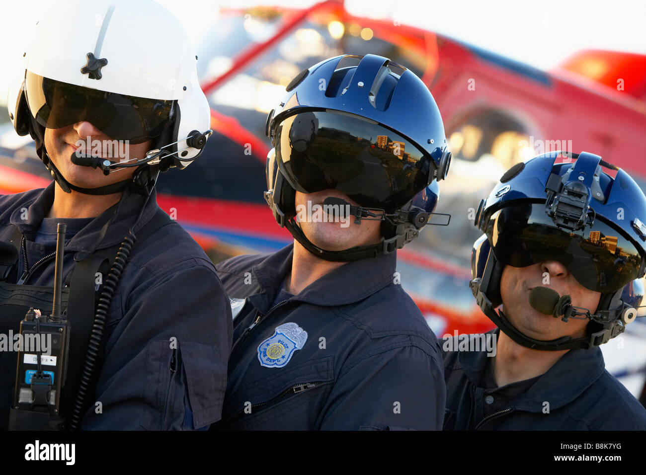 Portrait of paramedics standing in front of Medevac Stock Photo - Alamy