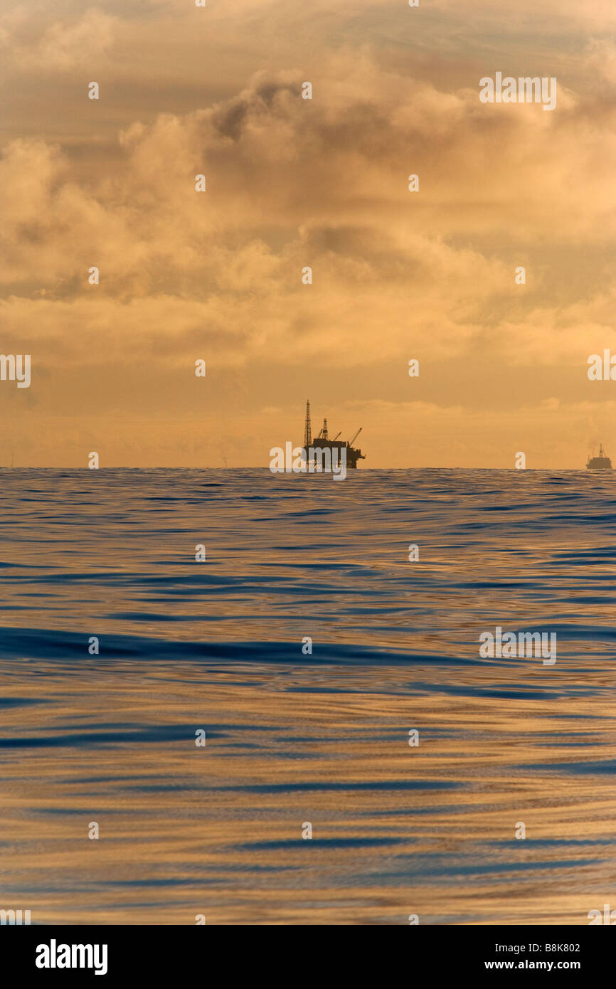 rig at sunset Stock Photo - Alamy