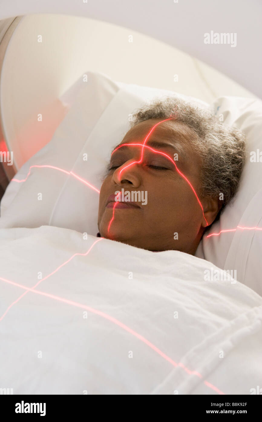 Patient Having A Computerized Axial Tomography (CAT) Scan Stock Photo ...