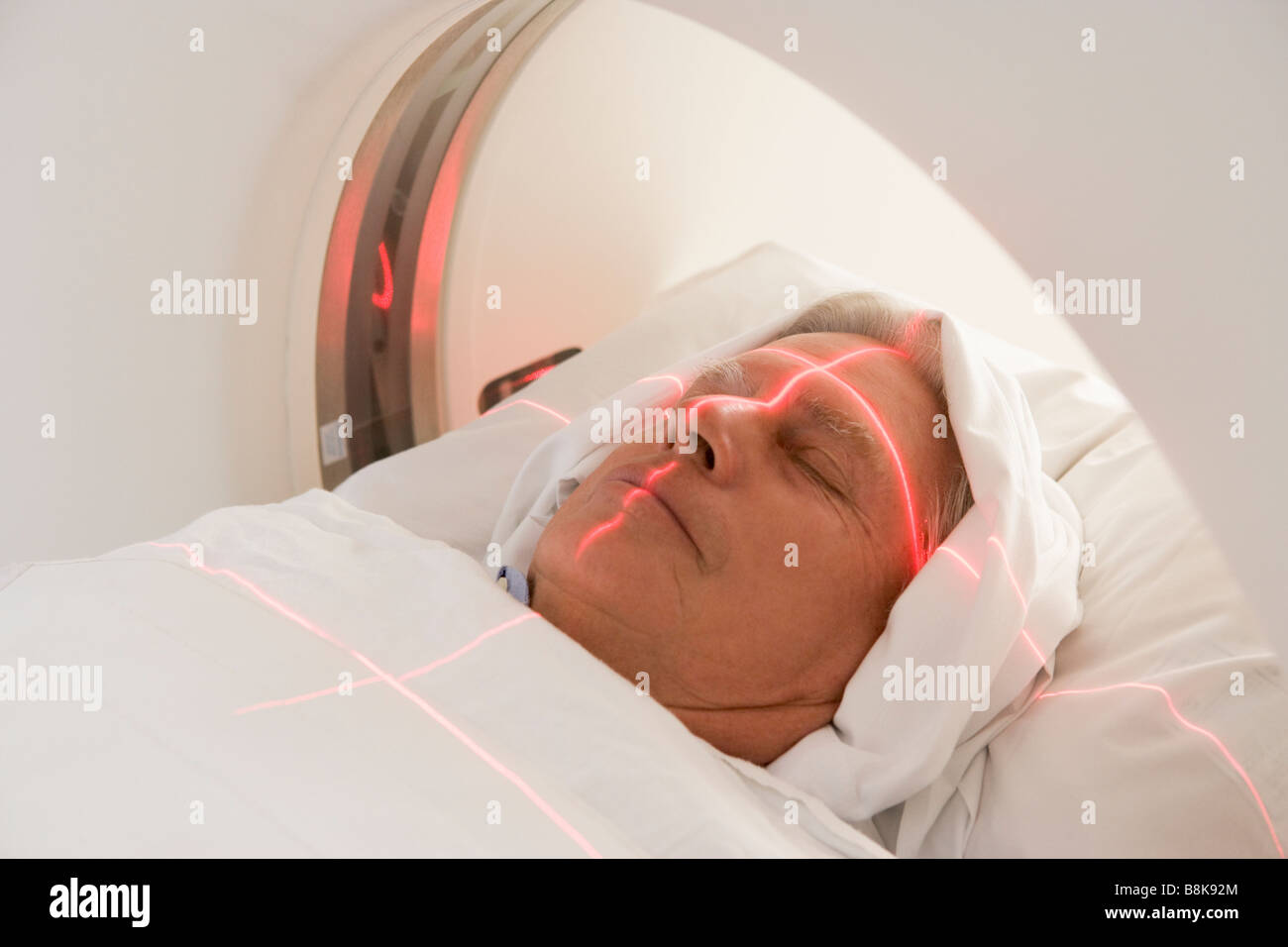 Patient Having A Computerized Axial Tomography (CAT) Scan Stock Photo ...