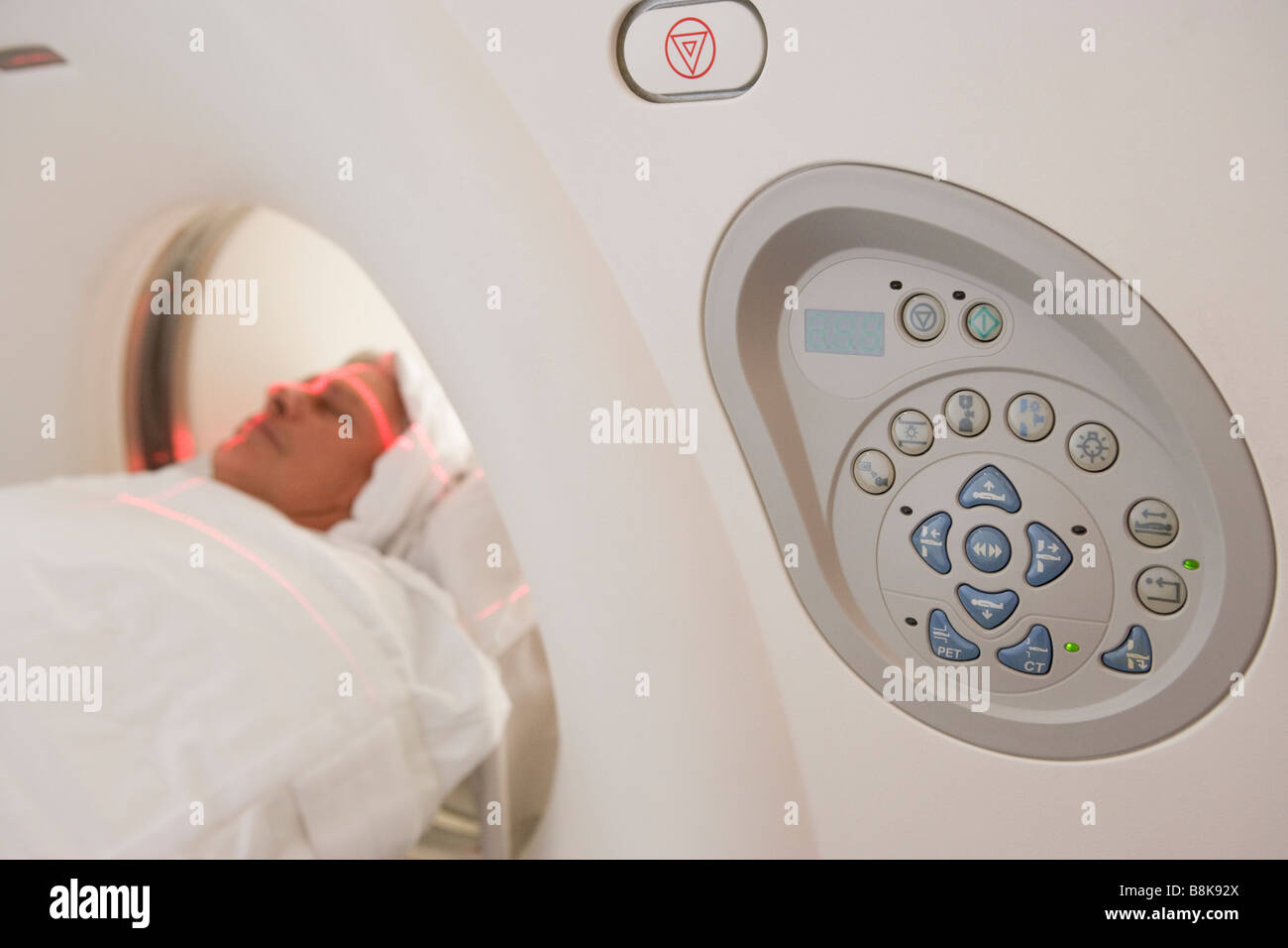 Patient Having A Computerized Axial Tomography (CAT) Scan Stock Photo ...