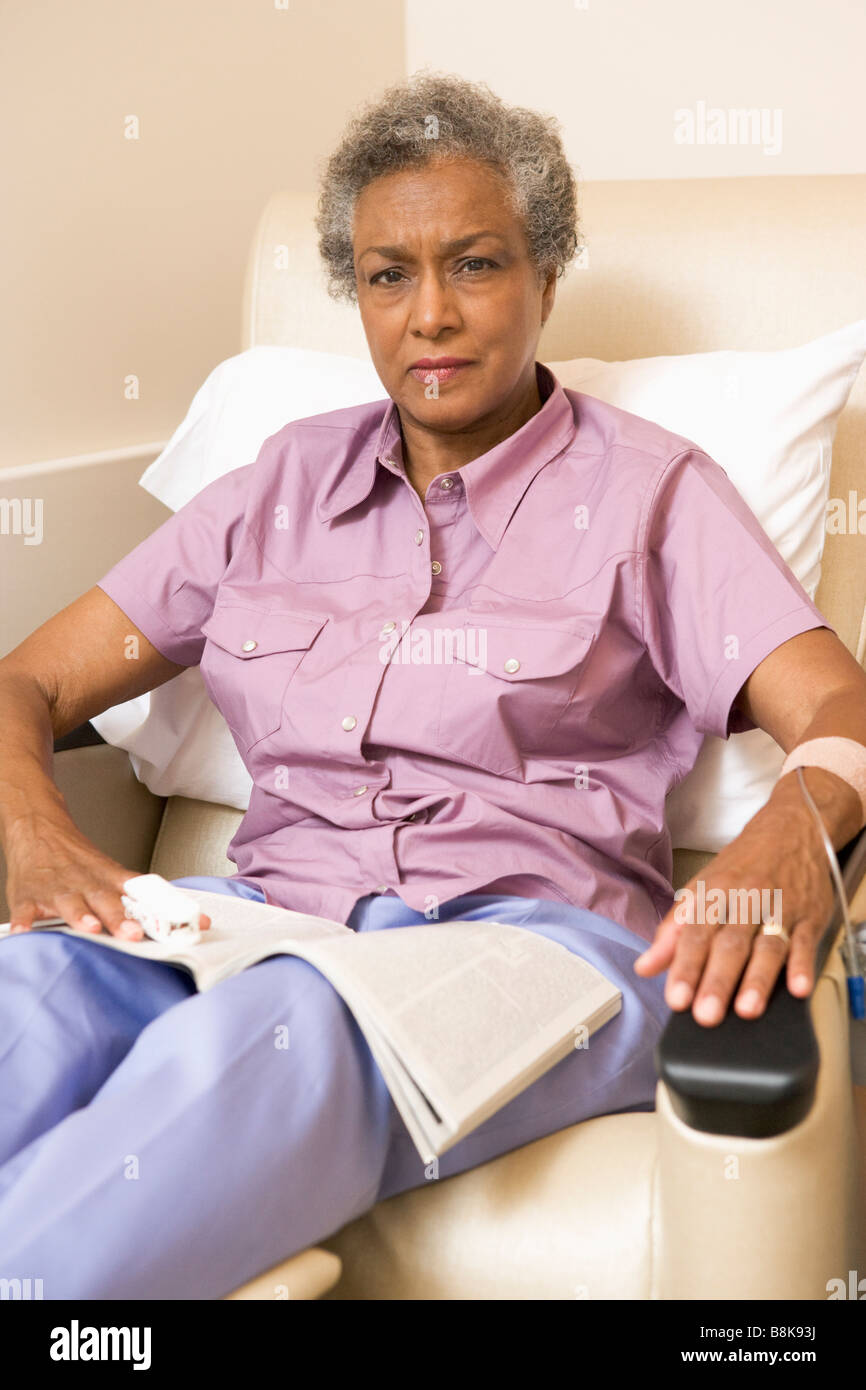 Portrait Of A Patient With A Magazine Stock Photo - Alamy