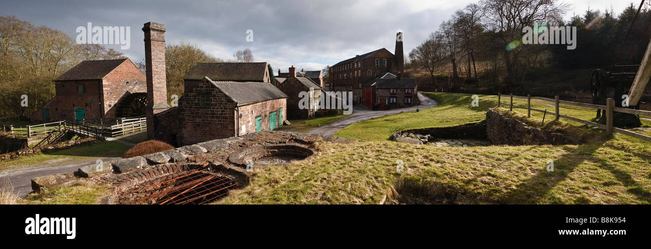 Cheddleton Flint Mill and lime kiln, near Leek, Staffordshire, England ...