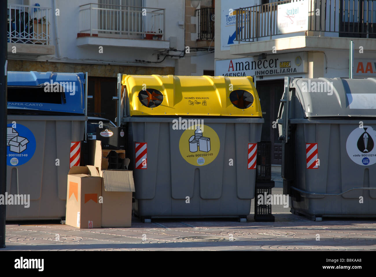 Recycling bins spain hi-res stock photography and images - Alamy