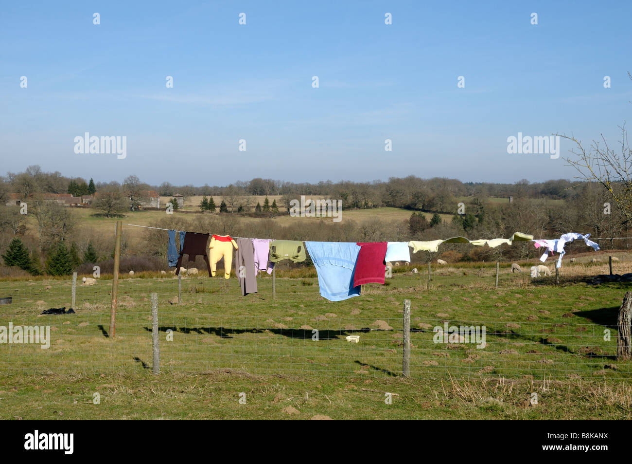 Windy day washing line hi-res stock photography and images - Alamy