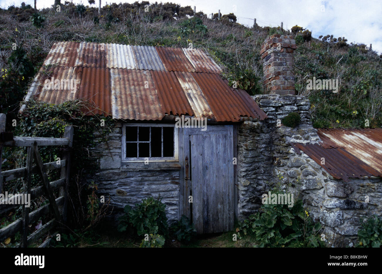 Cornwall cottage cliff hi-res stock photography and images - Alamy