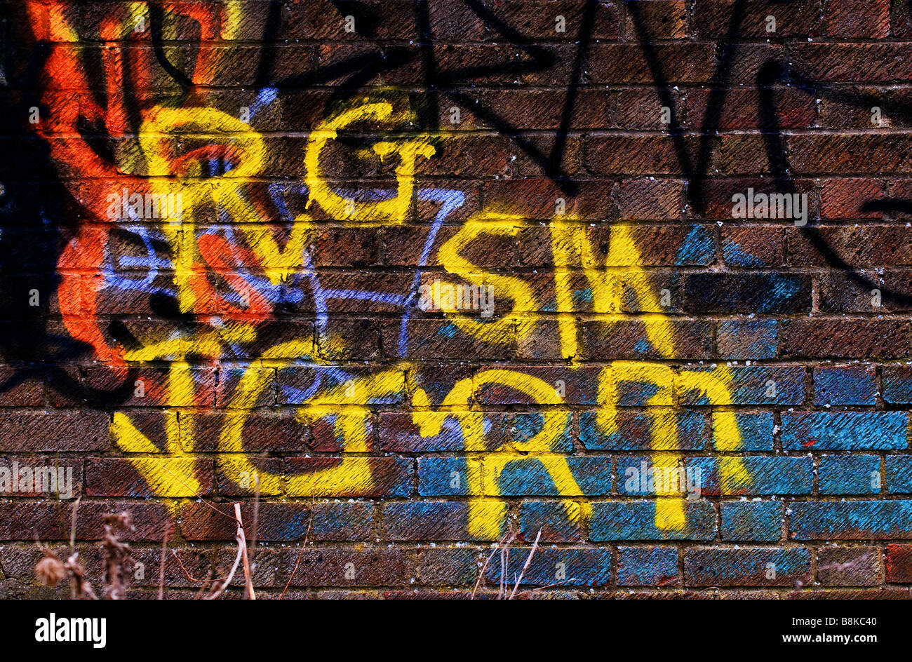 Graffiti tag brick wall hi-res stock photography and images - Alamy