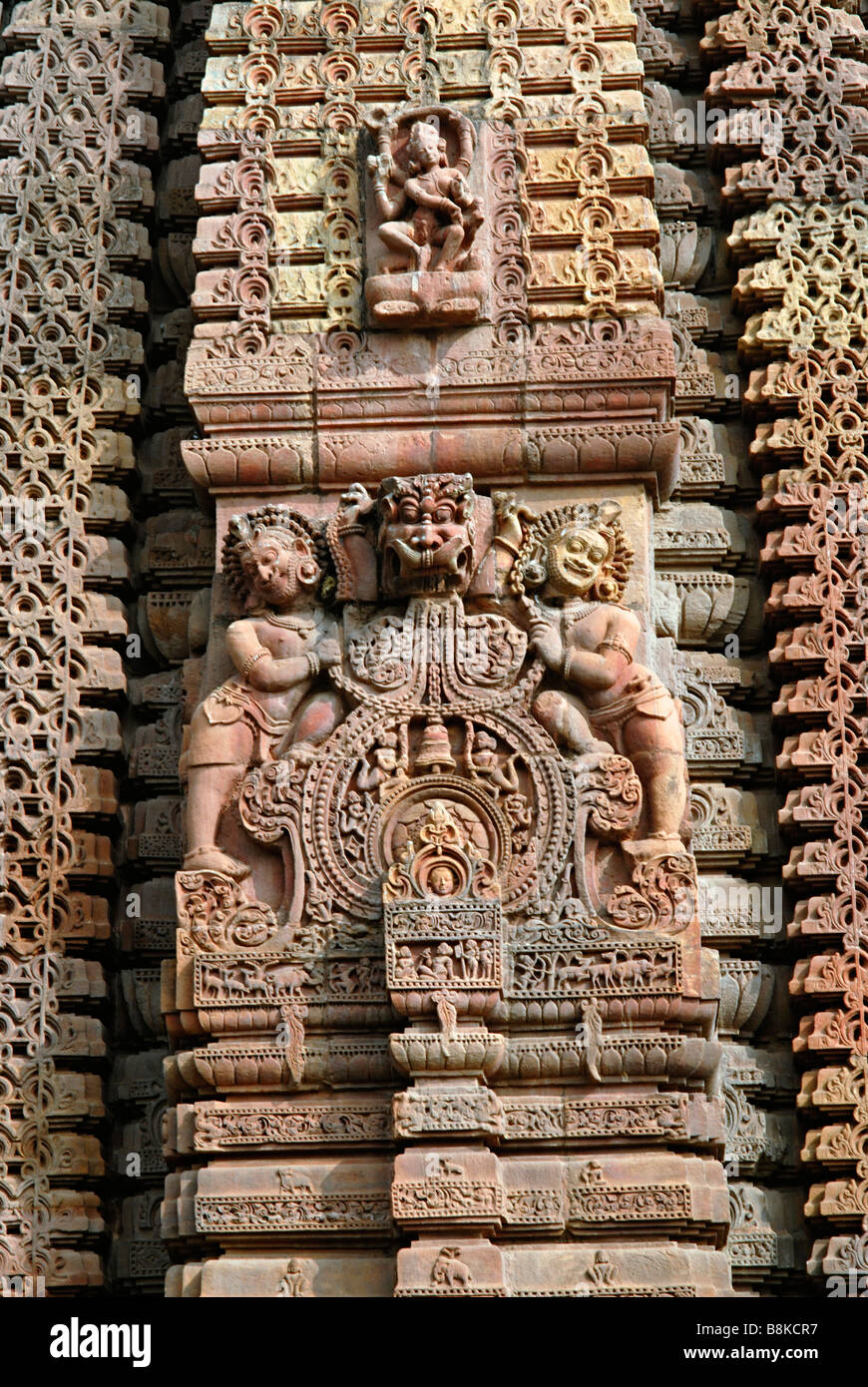 Muktesvara Temple- Shukanasika on the shikara of the main temple(deul ...