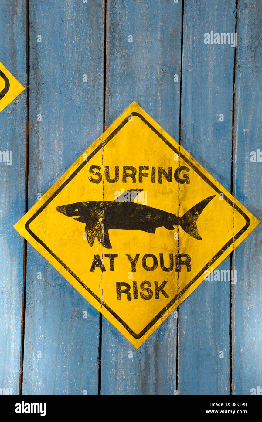 Shark warning sign hi-res stock photography and images - Alamy