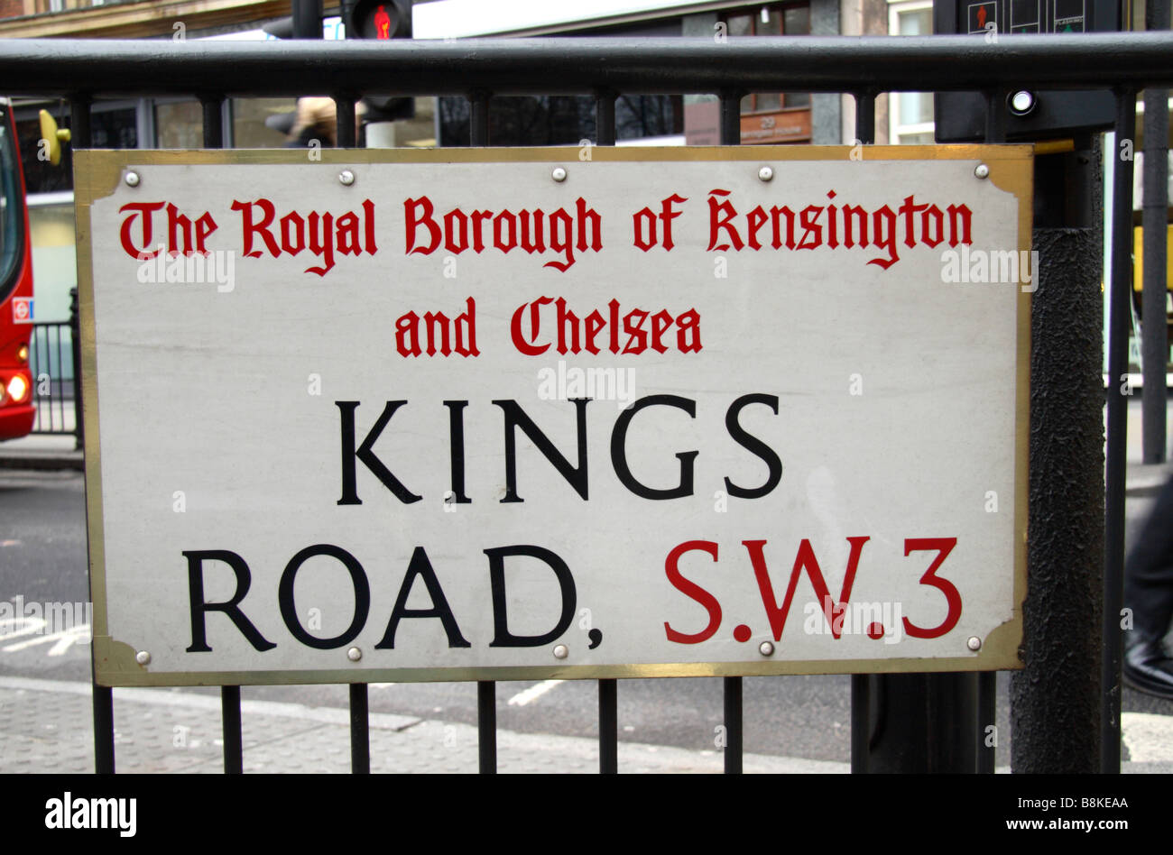Kings road sign hi-res stock photography and images - Alamy