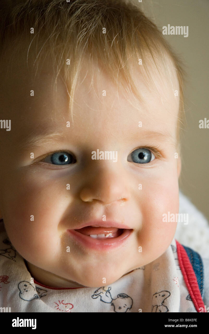 Portrait of a nine month old baby girl Stock Photo - Alamy